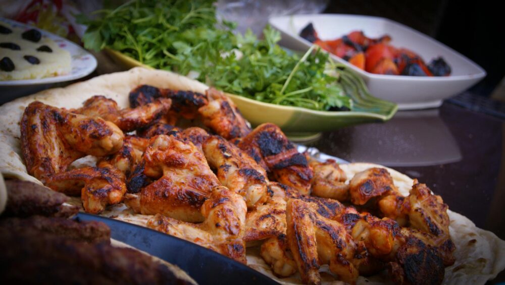 close up photo of grilled chicken