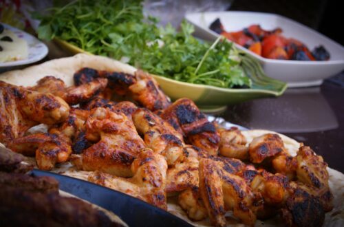 close up photo of grilled chicken